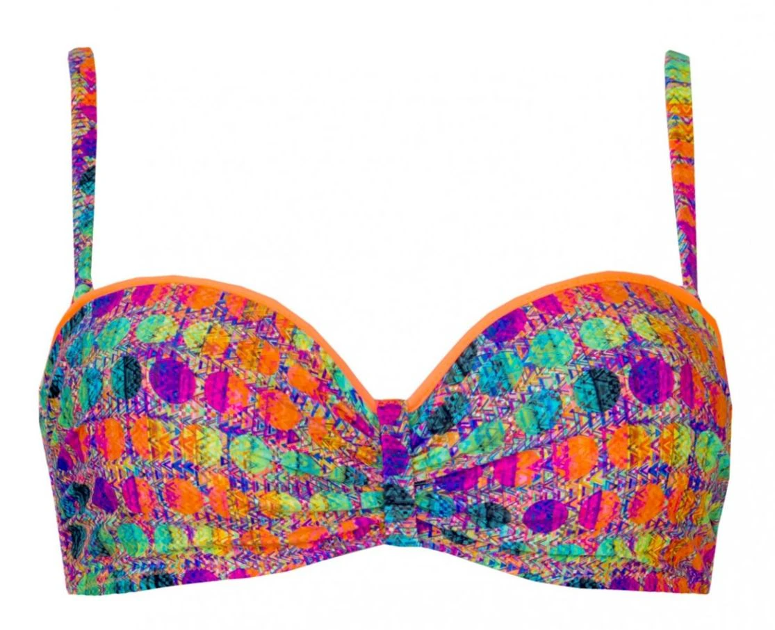 Luxusní dvoudílné plavky Triola 85095 oranžová - moda-pradlo.cz